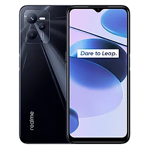 realme C35 Dual-Sim 128GB ROM + 4GB RAM (GSM only | No CDMA) Factory Unlocked 4G/LTE Smartphone (Glowing Black) - International Version
