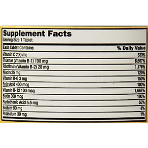 Kirkland Signature One Per Day Super B-Complex with Electrolytes,500 tablets