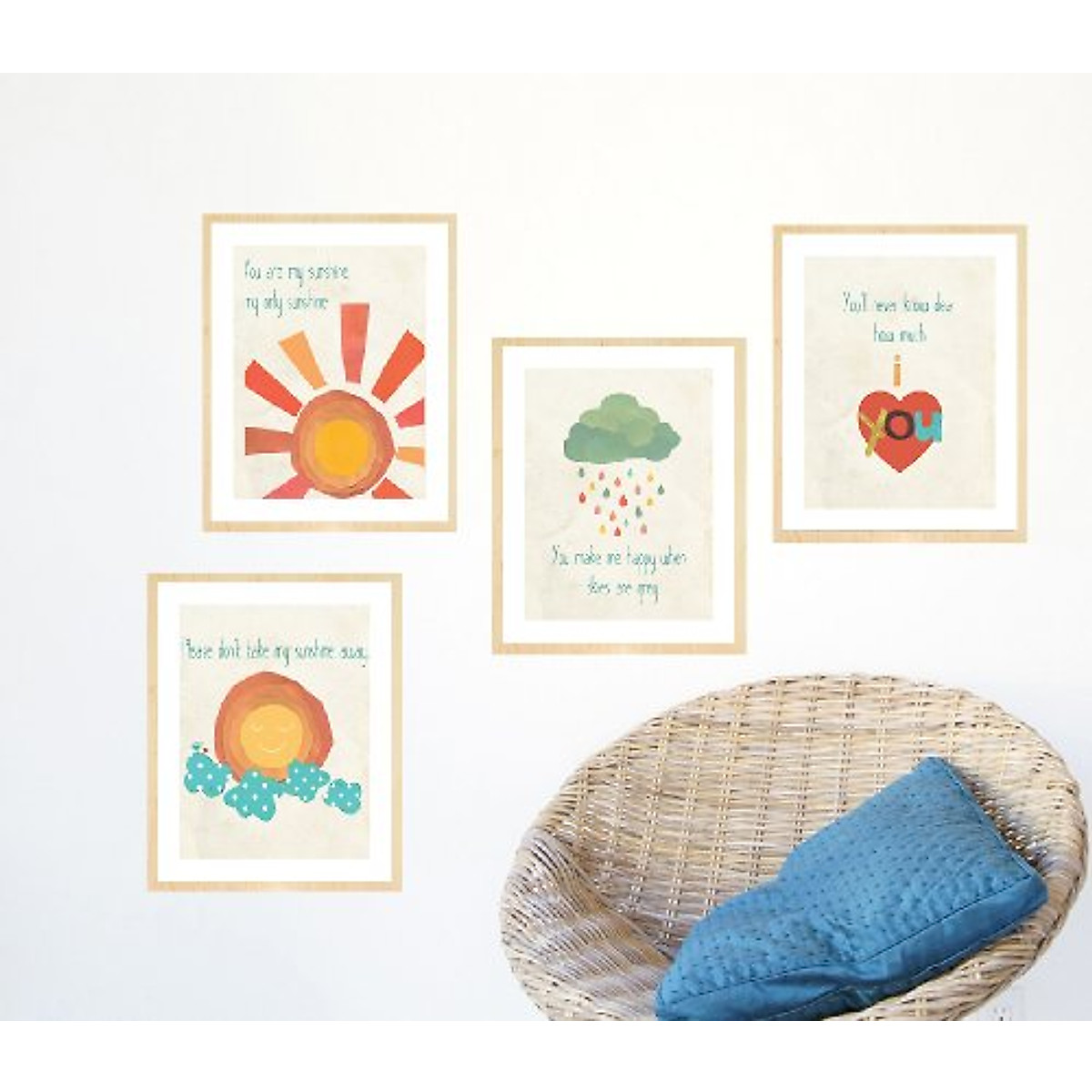 Kid's Wall Art "When Skies are Grey" 11x14 Print for Boys, Girls or Baby's Room, Nature Themed Nursery Decor, Gender Neutral