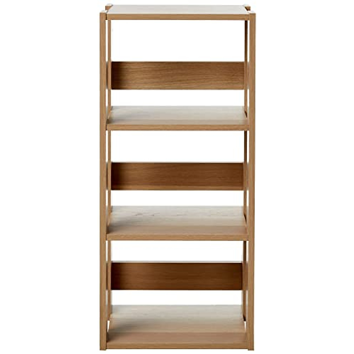 IRIS OHYAMA USA 3 Tier Open Bookshelf Bookcase for Small Spaces, Farmhouse Bedroom, Office, Living Room, Indoor Shelf for Home Décor, Books, Plants and More, 16 inch, MED, Natural
