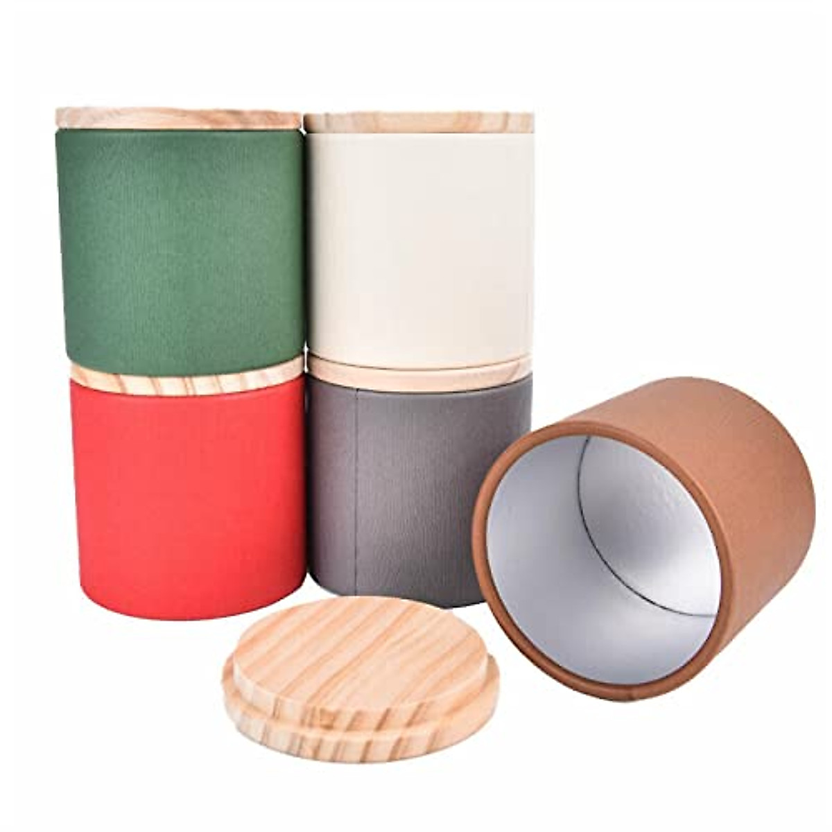 TULSIE Coffee Containers Tea Sealed Box Kitchen Storage Container Jar Tin Round Tea Box Coffee Tea Bag Teacup Infuser Storage Holder Organizer