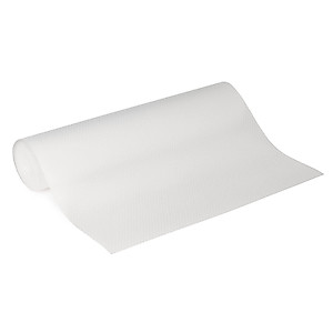 Clear Plastic Shelf Liner, Non-Adhesive Roll for Kitchen, Fridge, Pantry, Drawers (17.5 in x 20 Ft)