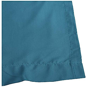 Pairs to Go Cadenza Modern Decorative Rod Pocket Window Curtains for Living Room (2 Panels), 40 x 63 in, Teal