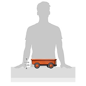 Green Toys Wagon, Orange CB - Pretend Play, Motor Skills, Kids Outdoor Toy Vehicle. No BPA, phthalates, PVC. Dishwasher Safe, Recycled Plastic, Made in USA.