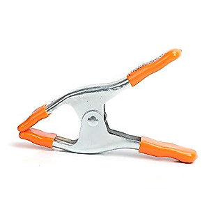 Adjustable Clamp Co Jorgensen 3202-HT 2-Inch Spring Clamp with Handle and Tip,Silver/Orange