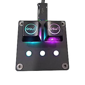 HFSECURITY 5 Keys OSU Gaming Keyboard V4 USB 2.0 Cherry MX Switch RGB Mechanical Keyboard with Software