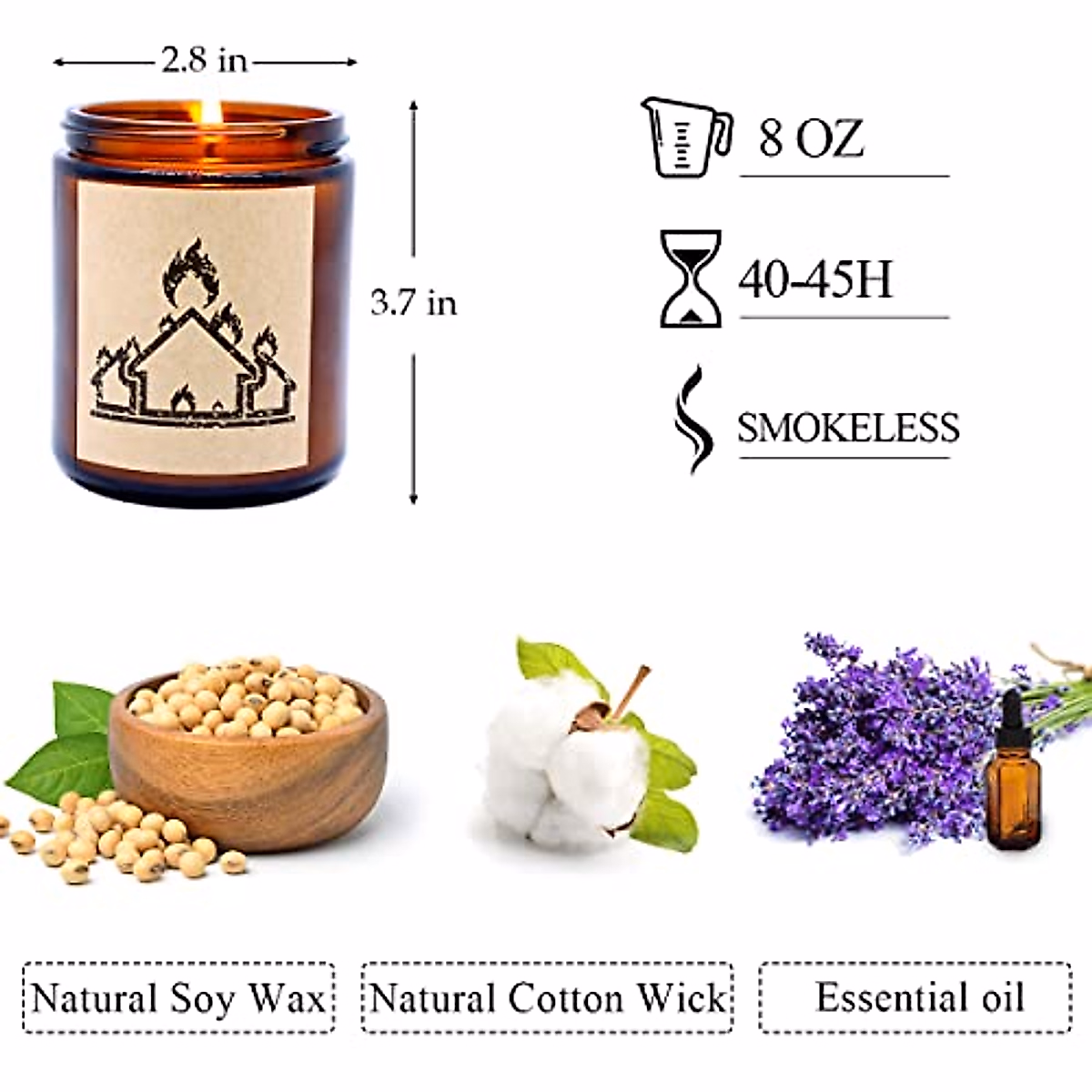 Funny My Friendship is Like This Candle Gift to Friends, Soy Wax Lavender, Eucalyptus Scented Candles to Best Friends