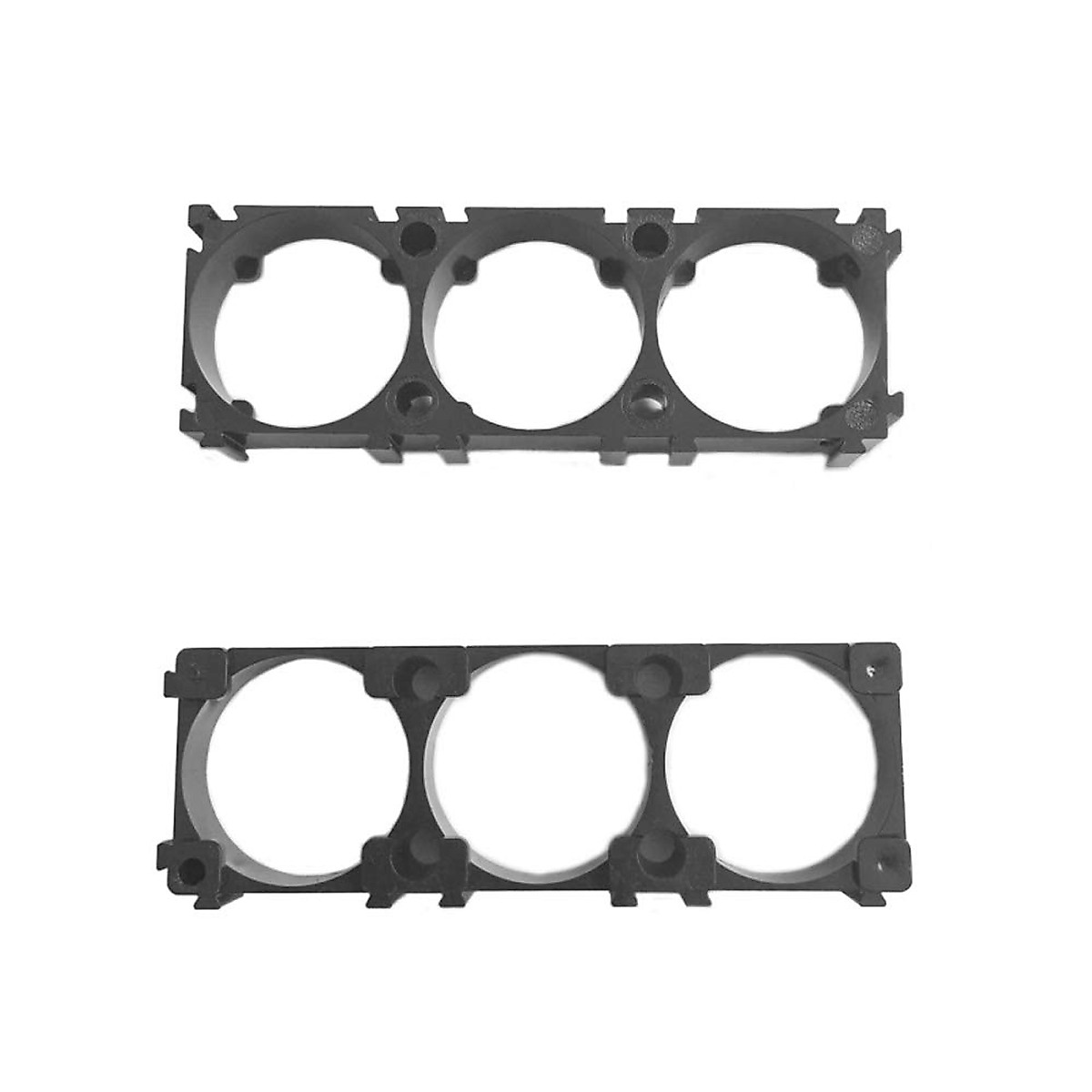 Bestol 100pcs 2X Cell/3xCell 21700 Battery Holder Bracket Cell Safety Anti Vibration Plastic Brackets for 21700 Batteries (3X21700 Cell)