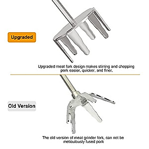 Outspark 4 Inch Stainless Steel Pork Puller Used with Standard Hand Drill