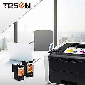 TESEN Remanufactured PG260XL Ink Cartridge Replacement for Canon PG-260 XL PG 260XL CL-261 XL Use with Canon PIXMA TS6420 TS5320 TR7020 Inkjet Printer (2 Pack, Black)