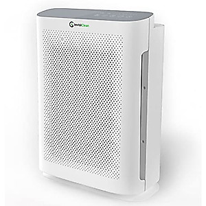 InvisiClean Aura II Air Purifier for Home Allergies & Pets | 4-in-1 H13 True HEPA Filter/Ionizer/Carbon + UV Light | Portable Air Purifiers for Large Room & Bedroom Odor Elimination