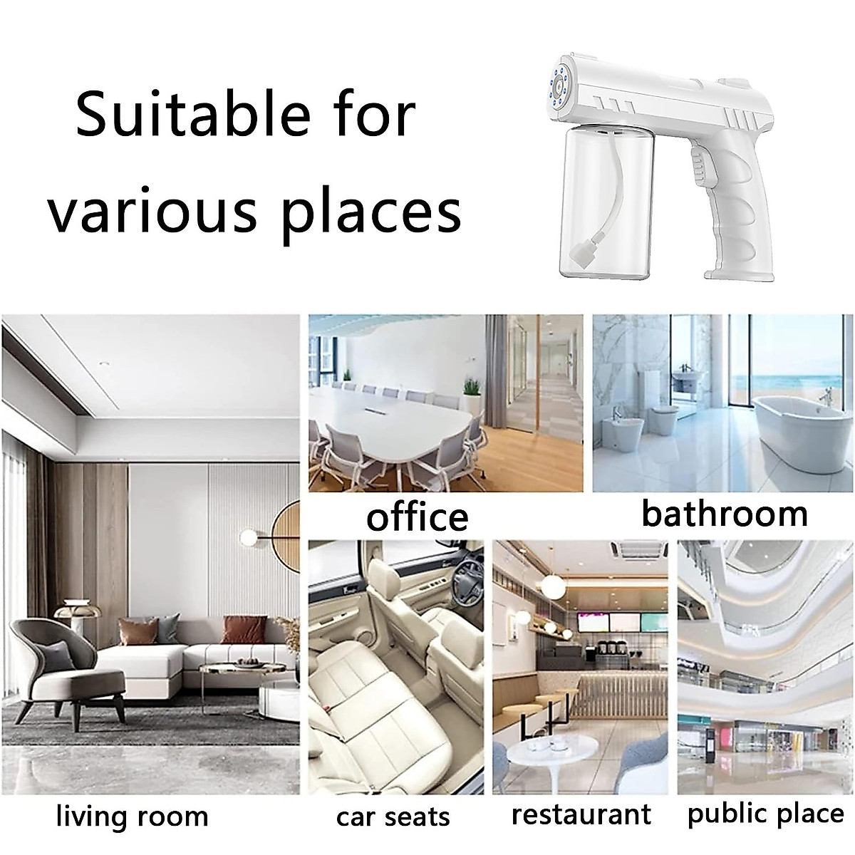 Handheld Electric Spray,Nano Disinfection Spray,electric spray,Nano blue light atomizer,portable nano atomizer Suitable for various places