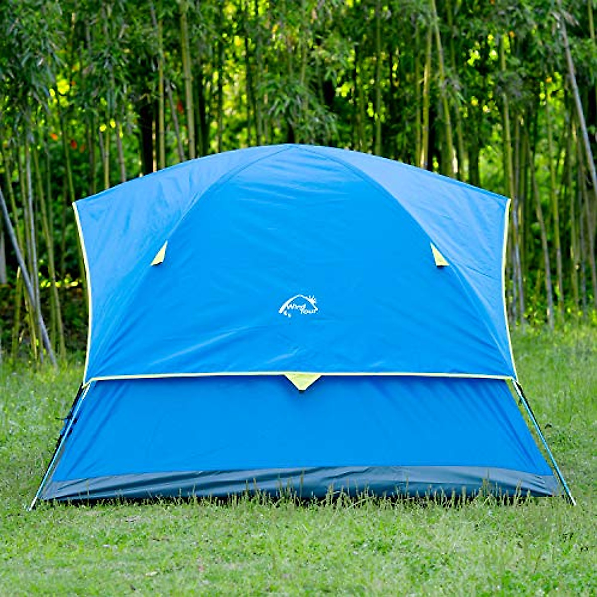 Wind Tour 3-4 Person Lightweight Backpacking Camping Tent Waterproof Double Layer Family Tent for Hiking Fishing Outdoor Travel Picnic