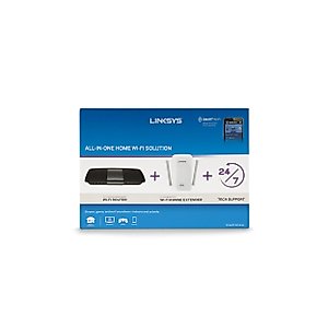 Linksys F5Z0636 All in One Home WiFi Solution Smart Router AC1750 and AC1200 Extender (Renewed)
