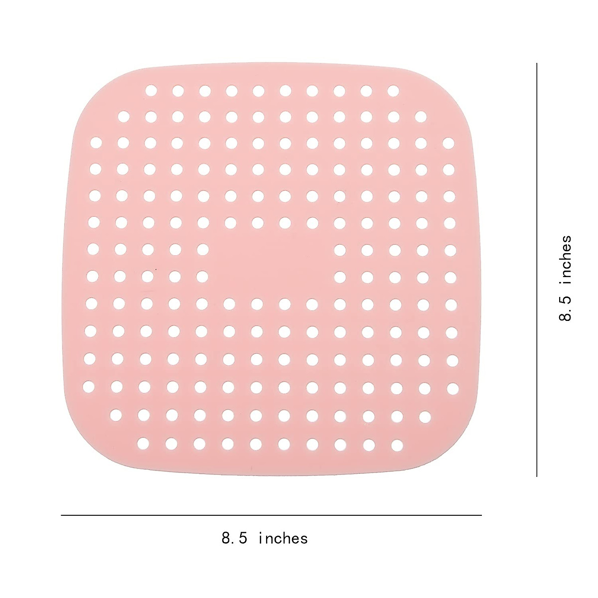 ZLR Silicone Air Fryer Liners Square 8.5 Inches, Eco-Friendly 3 Packs Reusable Air Fryer Silicone Liners for Parchment Paper Replacement, Oil Proof Easy Clean Air Fryer Accessories