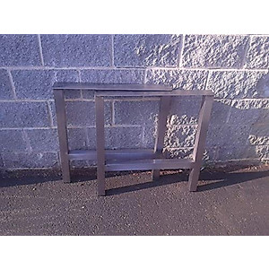 Brushed Stainless Table Legs, H-Frame Style - Any Size