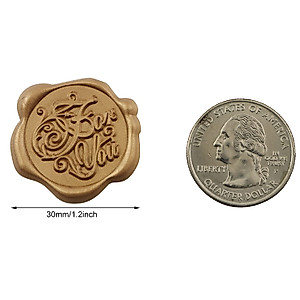 YYANGZ 24PCS Wax Seal Stickers, Envelope Seal Stickers, Party Supplies, Sealing Wax for Thank You Invatation Envelopes Stickers, Enevlope Seals, Wedding Invitation Wax Seal Stickers, Wax Seal Envelope Seal for Invitations Cards Party