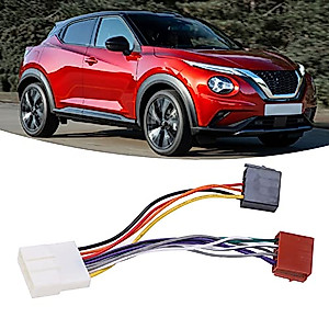 Vehicle Radio Wire, Car Radio Wiring Harness Stereo Adapter ISO Cable Plug Replacement for Nissan Juke