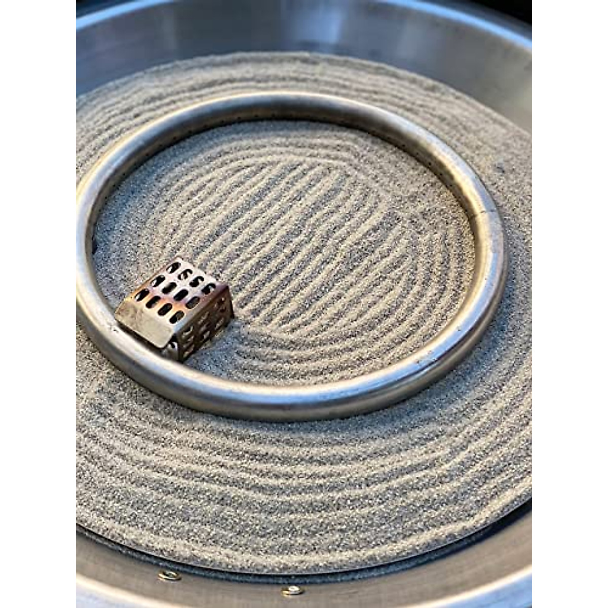 PCS Industries 10 Pounds Silica Sand for Gas and Wood Fire Pits and Fire Places - Heat and Fire Proof - Spill Proof Packaging - Made, Sourced, and Packaged in The U.S.A. (20 Mesh 10 Pounds)