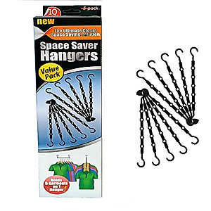 10 Pc Space Saver Hangers Closet Organizer Pants Rack Magic Hangers 5 in 1 New !
