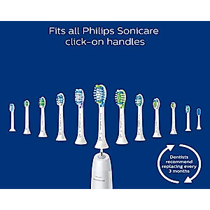 Philips Genuine Sonicare Optimal Plaque Control replacement toothbrush heads, HX9033/65, White 3-pk