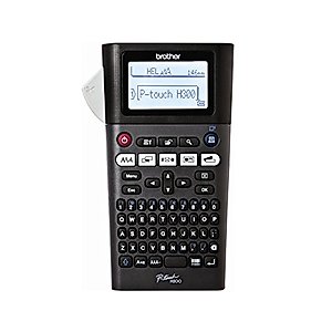 Brother P-touch, PTH300, Portable Label Maker, One-Touch Formatting, Vivid Bright Display, Fast Printing Speeds, Black