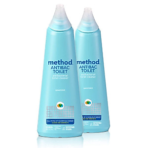 Method Antibacterial Toilet Bowl Cleaner, Spearmint, Kills 99.9% of Household Germs, 24 Fl Oz (Pack of 2)