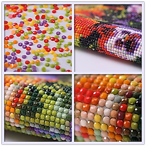 Tangbr DIY 5D Diamond Painting by Number Kits,diamond painting kits for adults beginner for Decoration Angel Police and Flag 11.8x15.7in 1 Pack