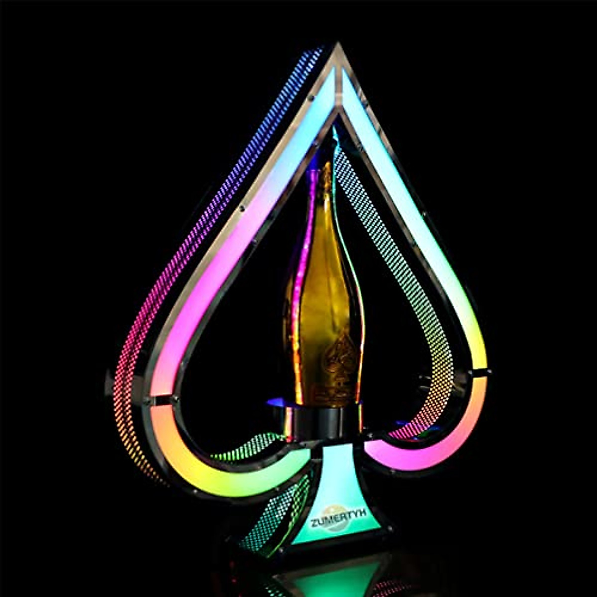 ZUMERTYH Glow Bar Wine Bottle Display 7-Color Ace of Spades Champagne Drinks Beer VIP Bottle Presenter with Remote Control for Commercial Home Bar