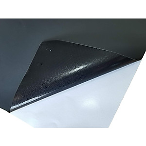 Black Matte Carbon Fiber Car Vinyl Wrap Roll 1ft x 5ft Bubble Free Air Release DIY Wrap Film for Motor Interior