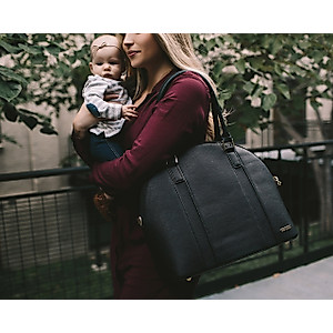 Little Unicorn Rotunda Diaper Bag - Black