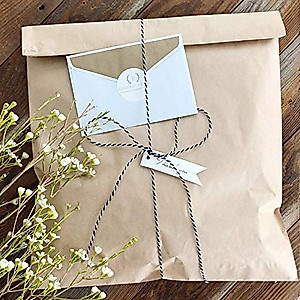 656 Feet Black and White Twine,Gift Twine String, Cotton Baker's Twine Cotton Cord Crafts Gift Twine String for Crafts, Wrapping, Party, Baking and Holiday