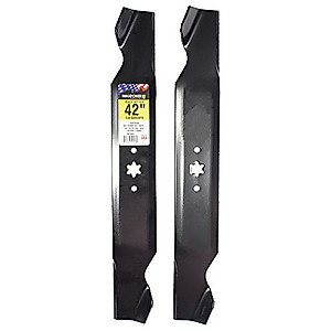 MaxPower 561548B 2-Blade Set for 42 Inch Cut MTD/Cub Cadet/Troy Bilt Replaces 42-04126, 742-04308, 742-0616 and Many Others, OEM #'s