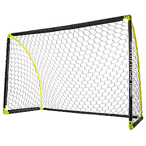 Franklin Sports Portable Soccer Goal - Kids Backyard Soccer Net - 6 x 4 Foot - All-Weather, Durable, Easy Storage - Blackhawk Goal