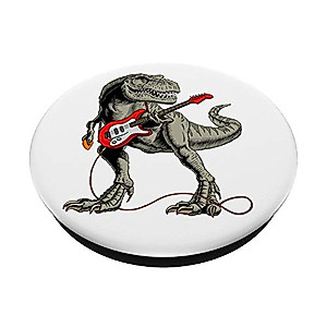 Dinosaur Playing Guitar Pop Socket: PopSocket Guitar