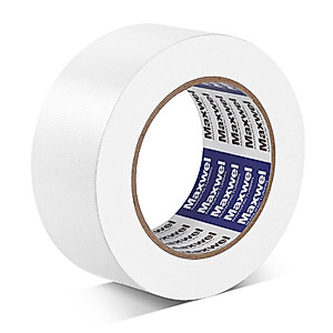Duct Tape White Heavy Duty - 1.88 in Wide 35 Yds Waterproof Designs No Residue Strong Adhesive Industrial Grade Duct Tape Tearable for Indoor or Outdoor Use,Multi Purpose Home Repair(Pack of 1 Roll)