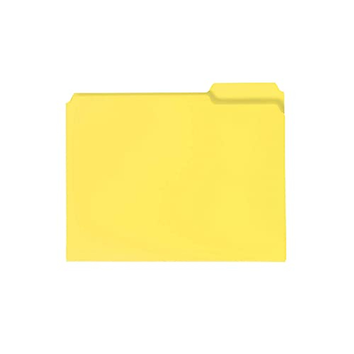 Smead Poly File Folder, 1/3-Cut Tab, Letter Size, Yellow, 24 Per Box (10504)