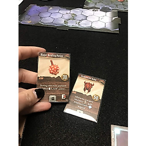 Dephia 1000 Card Sleeves for Gloomhaven Board Games 44mm x 68mm Great Fit for for Mini European Cards (Skin)