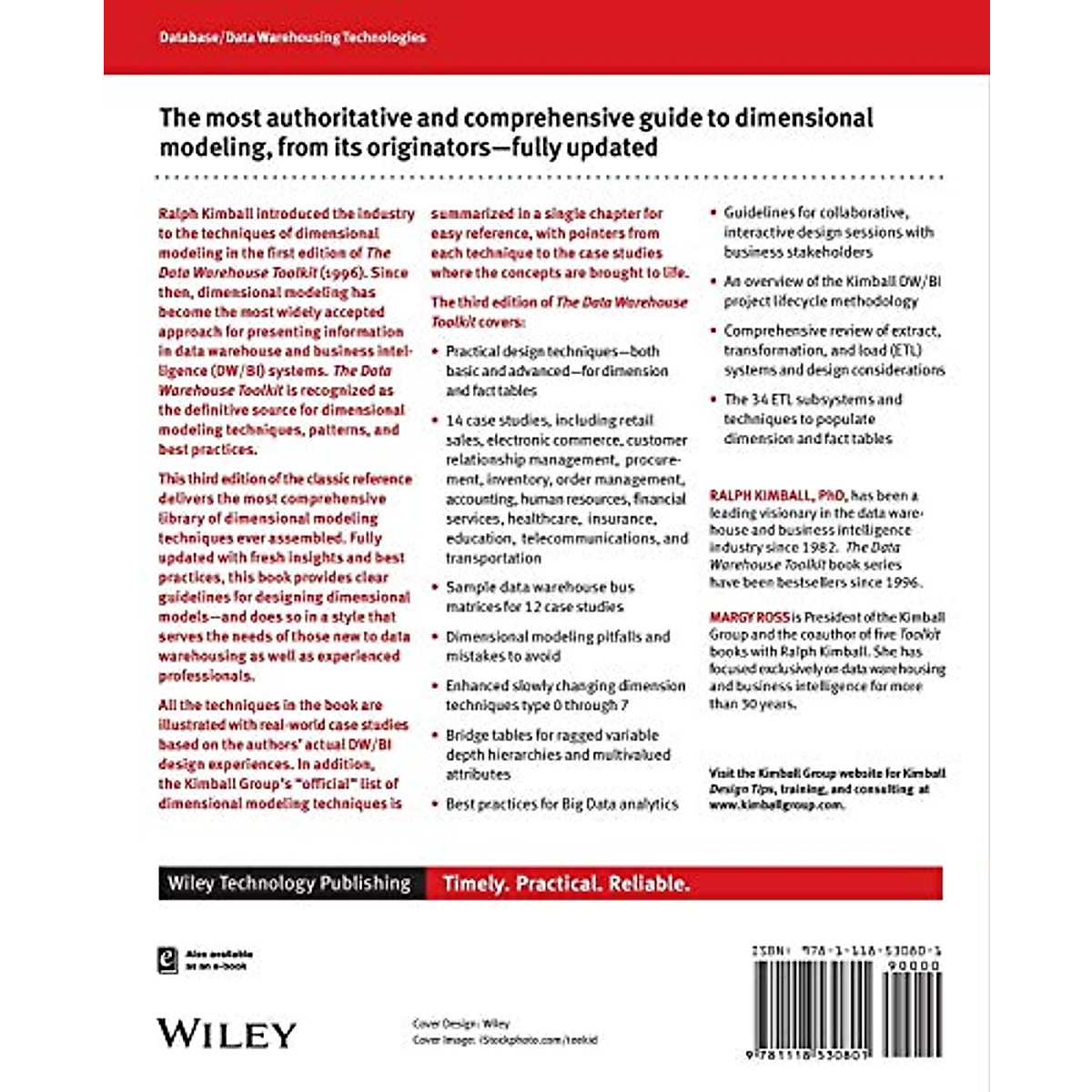 The Data Warehouse Toolkit: The Definitive Guide to Dimensional Modeling, 3rd Edition