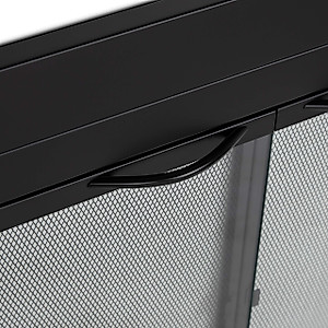 Pleasant Hearth AN-1012 Fireplace Screen, Large, Black