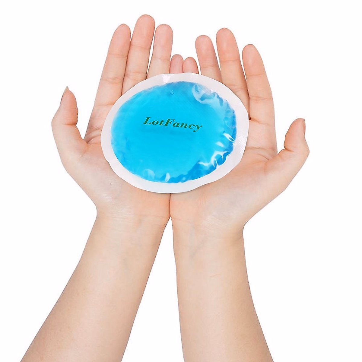 LotFancy Ice Pack for Injuries Reusable, 8 Small Gel Heating Cooling Pads with Cloth Backing, Hot Cold Therapy for Eyes After Surgery, Face, Breastfeeding, Wisdom Teeth, Jaw, Headache, Sinus Relief