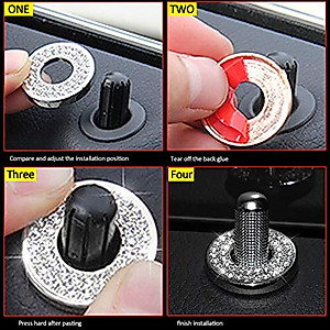 JALII Bling car Accessories para cerradura de puerta Interior de coche para Mercedes Benz Clase C C200 C300 Clase E E200 300 GLC 200 260 300 accesorios de coche