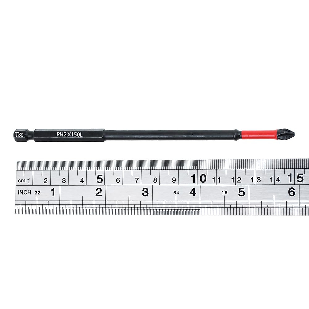 AUTOTOOLHOME 10 Pack Phillips PH2 Magnetic Anti Slip Screwdriver Bit Set 6 inch Length TS2 Anti-Slip Long Drill Bits Impact Driver Bits