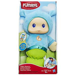 Playskool Lullaby Gloworm Toy with 6 Lullaby Tunes, Blue (Amazon Exclusive)