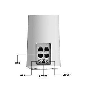AZORES WiFi 6 Whole Home Mesh WiFi System Wireless Router AX1500-2 Pack, 4 Gigabit LAN Ports, Dual Band AX Router, Beamforming, OFDMA, MU-MIMO, Parental Controls