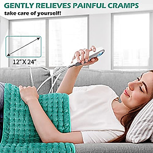 Heating Pad for Back, Neck, Shoulder Pain and Cramps, Electric Heating Pads with Auto Shut Off, Moist Dry Heat Options, Gifts for Women, Men, Mom, Dad, Wife, Husband, Christmas, Birthday