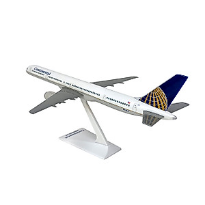 Flight Miniatures Continental (91-10) Boeing 757-300 1:200 Scale - Plastic Snap-Fit Model Airplane - Collectible Replica of Continental Airlines Aircraft Part #ABO-75730H-003