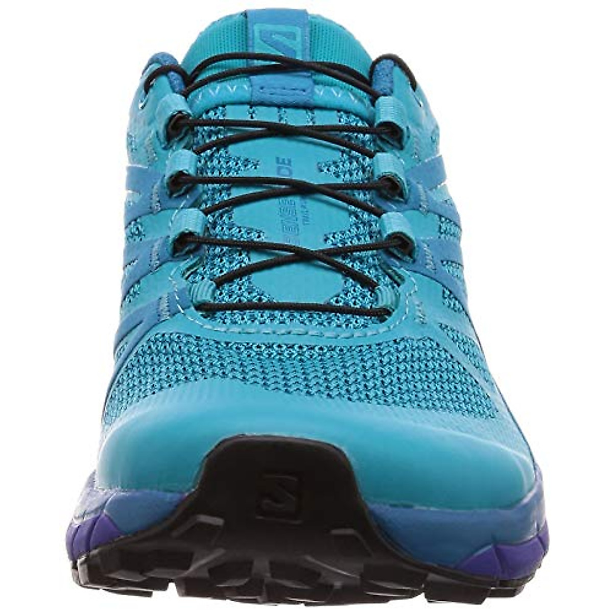 Salomon Women's Sense Ride Trail Running Shoe, Bluebird/Deep Blue/Black, 6