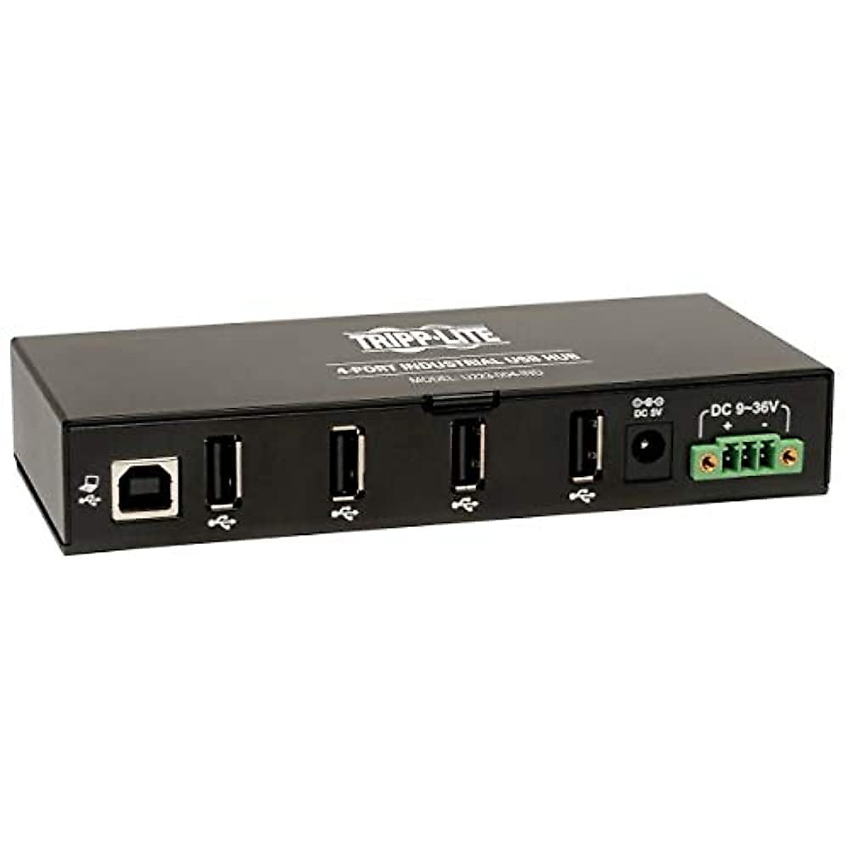Tripp Lite 4-Port Rugged Industrial USB 2.0 Hi-Speed Hub w 15KV ESD Immunity and metal case, Mountable(U223-004-IND)