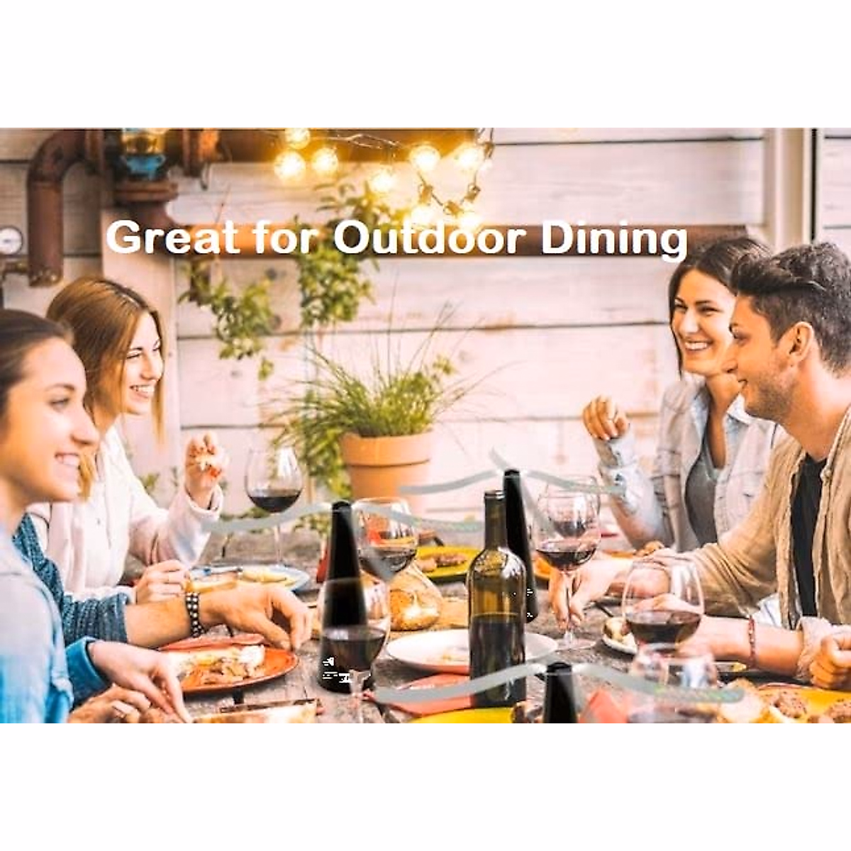 Portable Scarecrow - Flying Pest Repellant Fan (Black) * 1 Scarecrow Per Order *